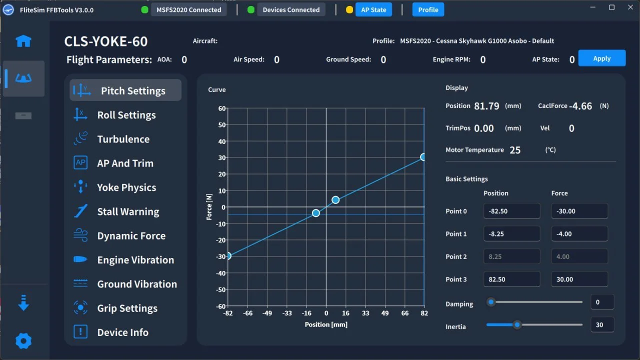 CLS-60/120 Force Feedback Yoke - FliteSim.com