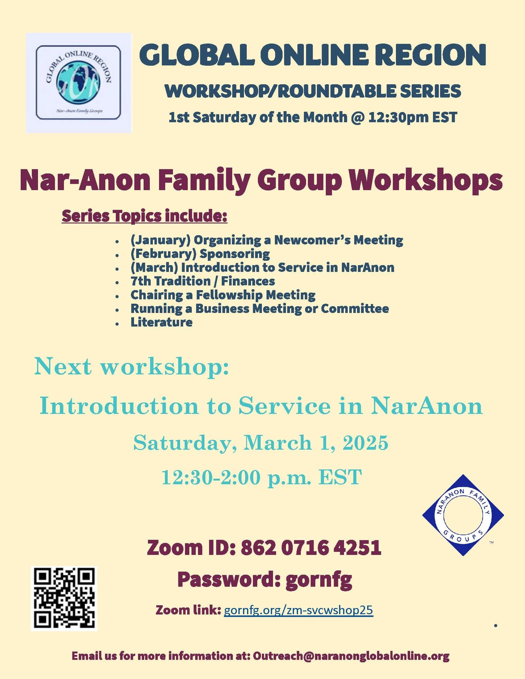 Events — Nar-Anon Central California