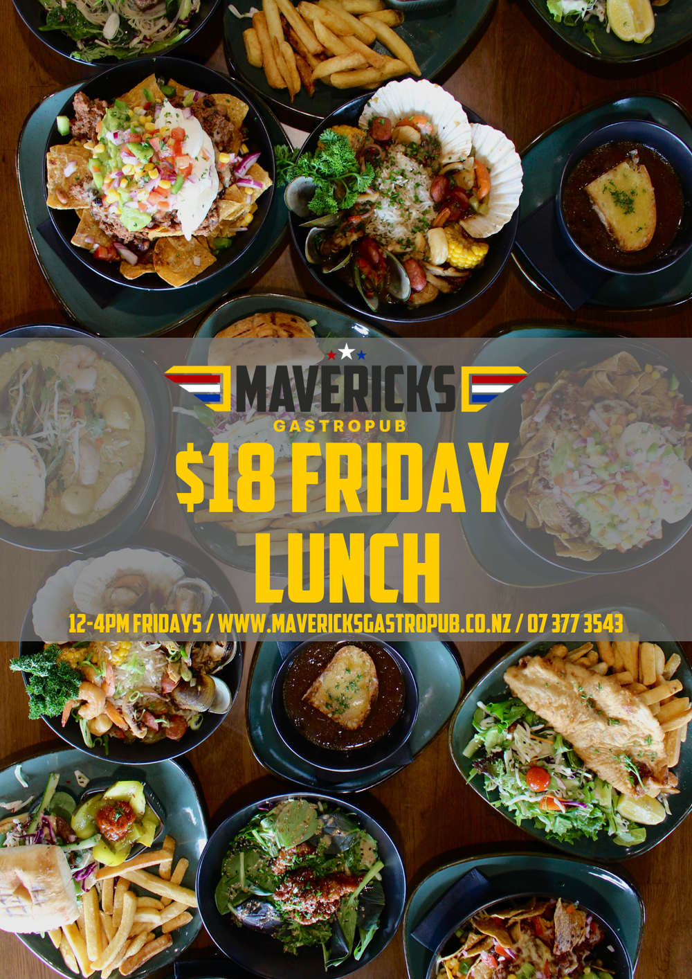 Food — Mavericks Gastropub Taupo | Restaurant, Bar, Conference Venue
