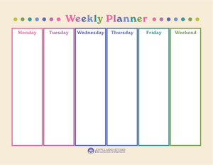 Vibrant Weekly Planners for Mindful Organization and Positivity ...