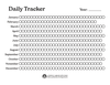 Full-year daily trackers for your goals — Joyful Mind Studio