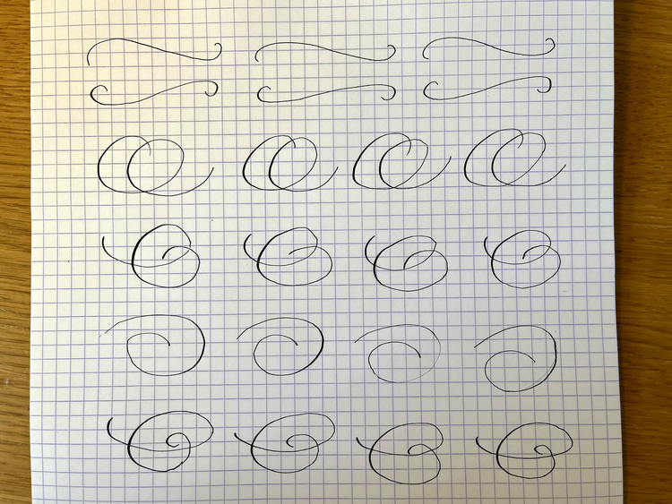 10-min Calligraphy Warm-ups — Grá Calligraphy & Design