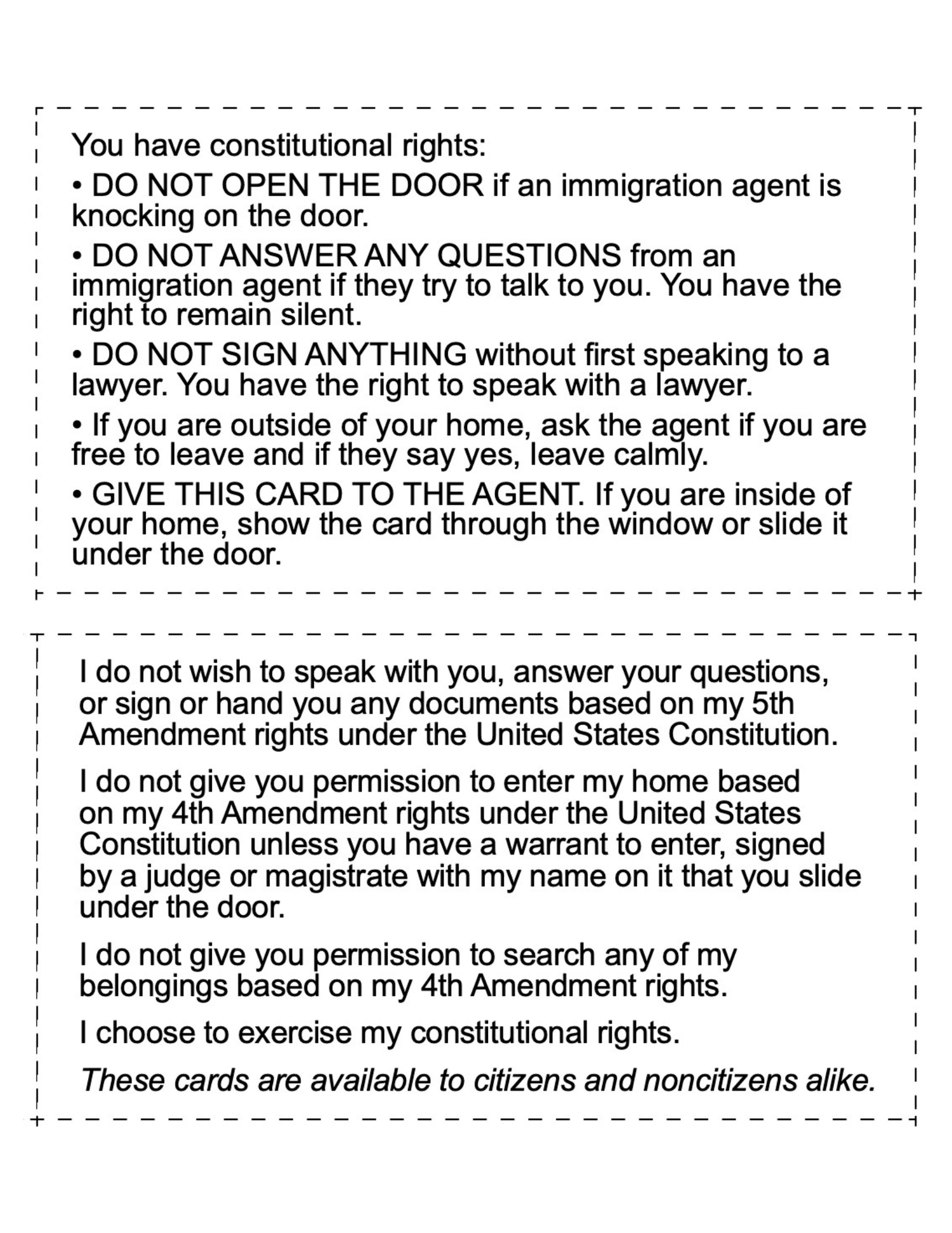 Know Your Rights | Conoce Tus Derechos — Aliento