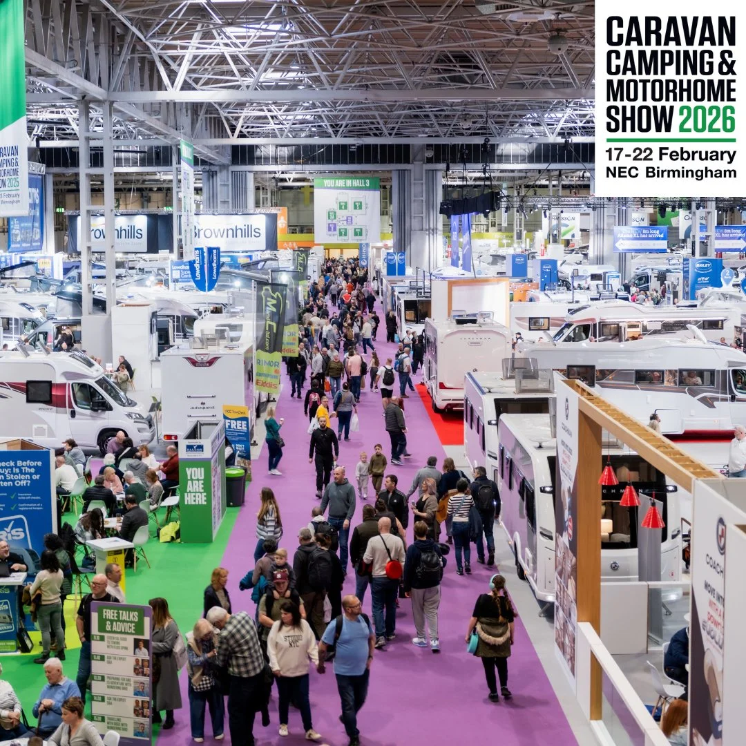 Caravan Camping and Motorhome Show NEC 2026 — Jamie and Kev Go Travelling