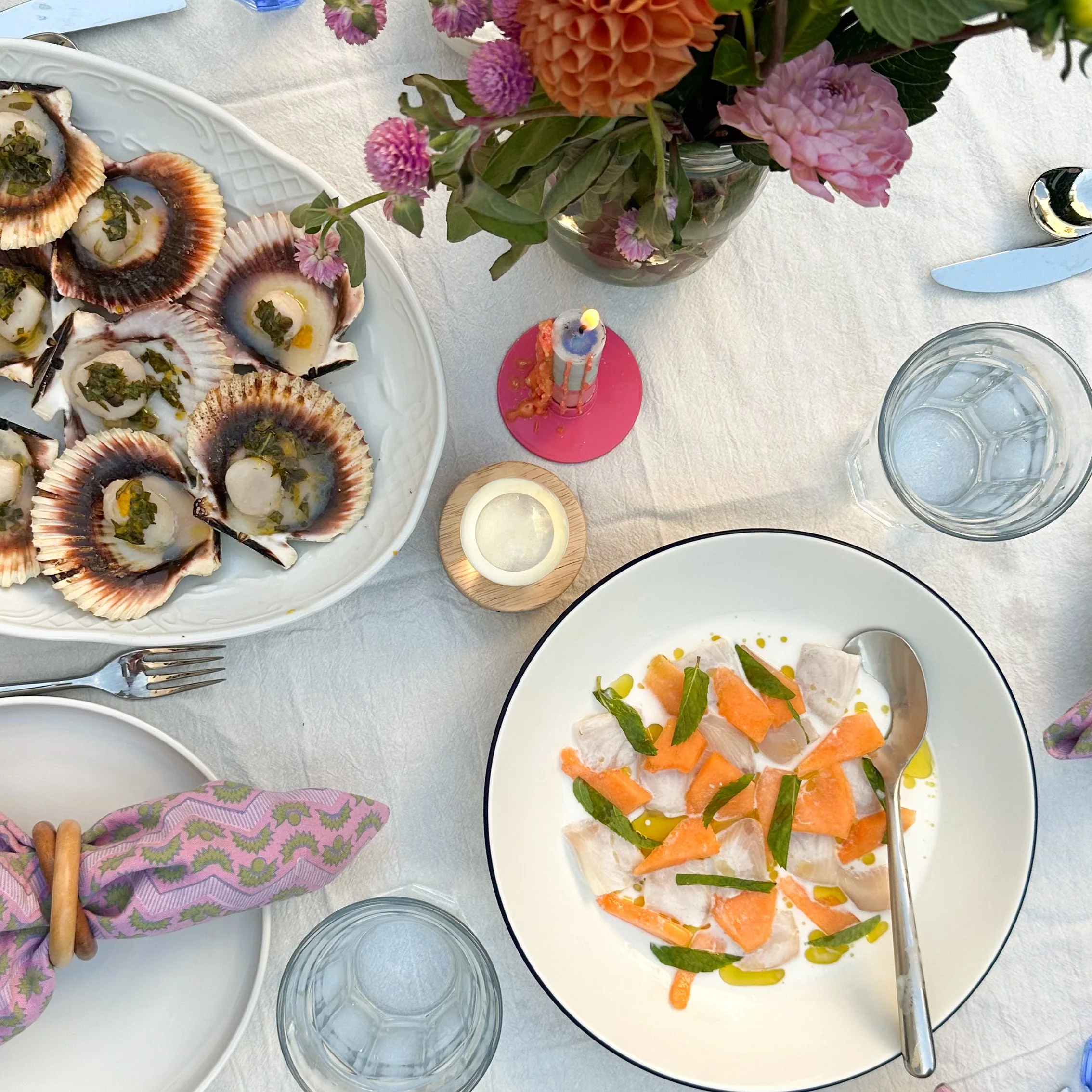 Yellowtail, Melon & Coconut Milk Ceviche — Cooking in Color