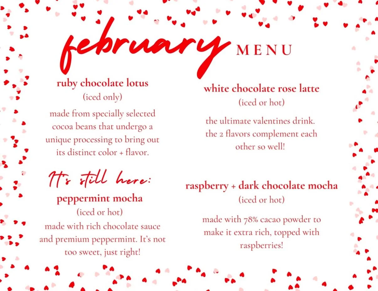 Menu — Our Coffee Shop