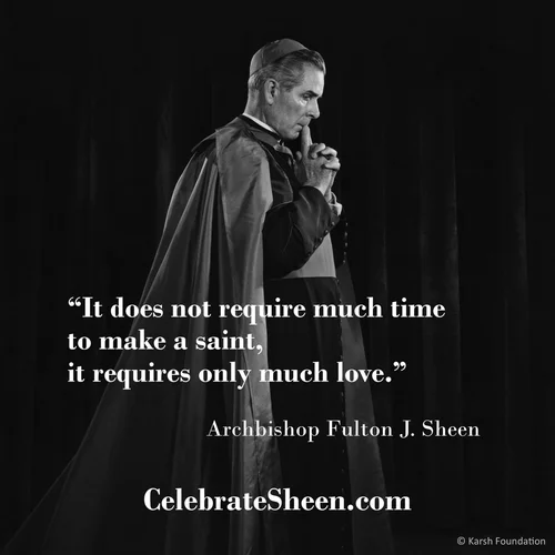 Statement regarding the cause of Fulton Sheen moving toward ...