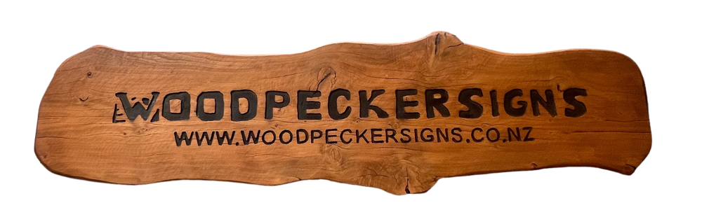 Woodpecker Signs - Custom Wooden Signs