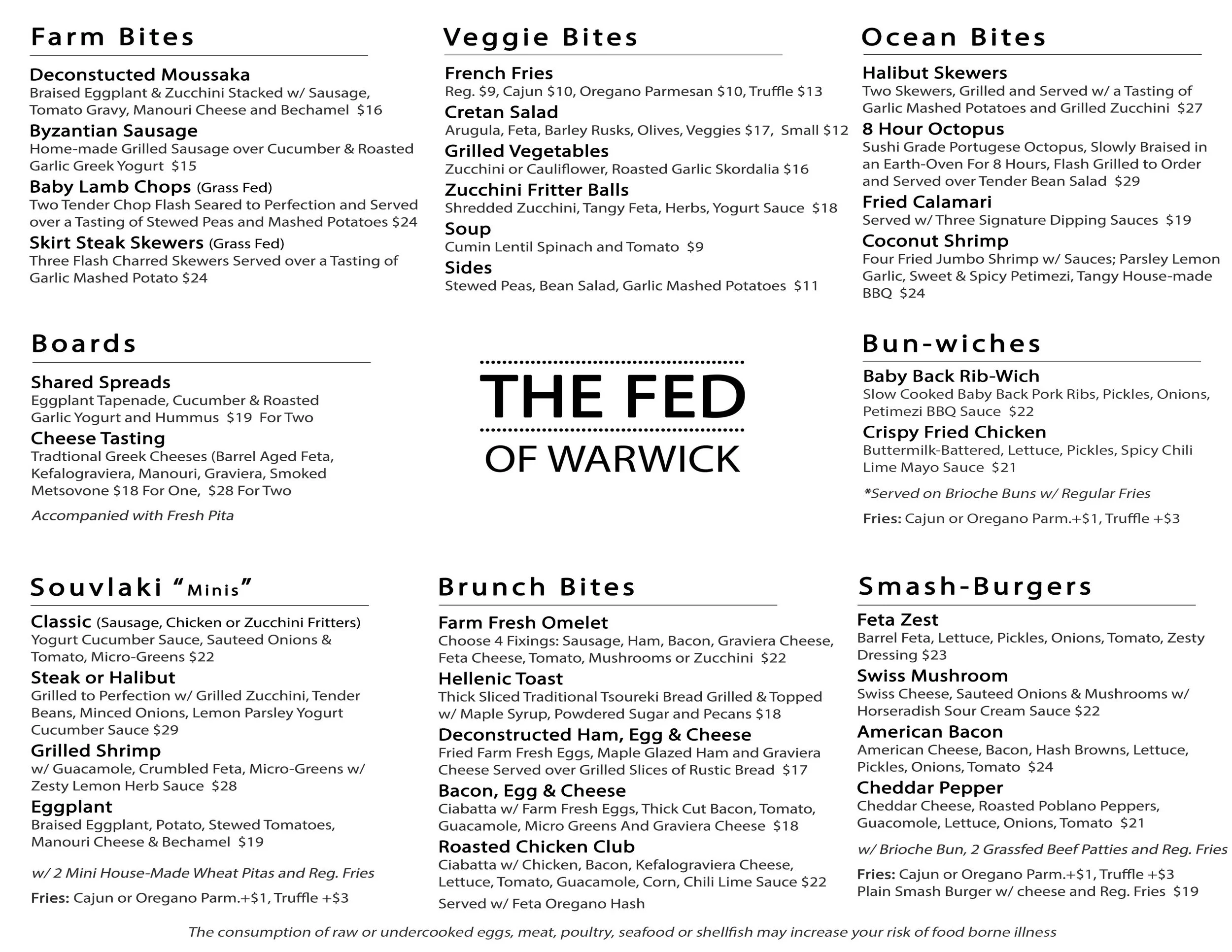 Brunch — THE FED OF WARWICK