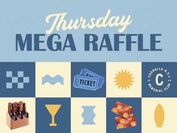 Thursday Mega Raffle — Cronulla RSL