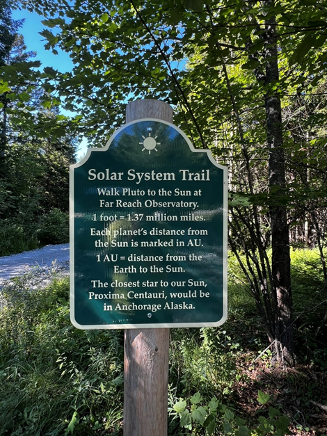 Solar System Trail — Moosehead Lake Sky Watch