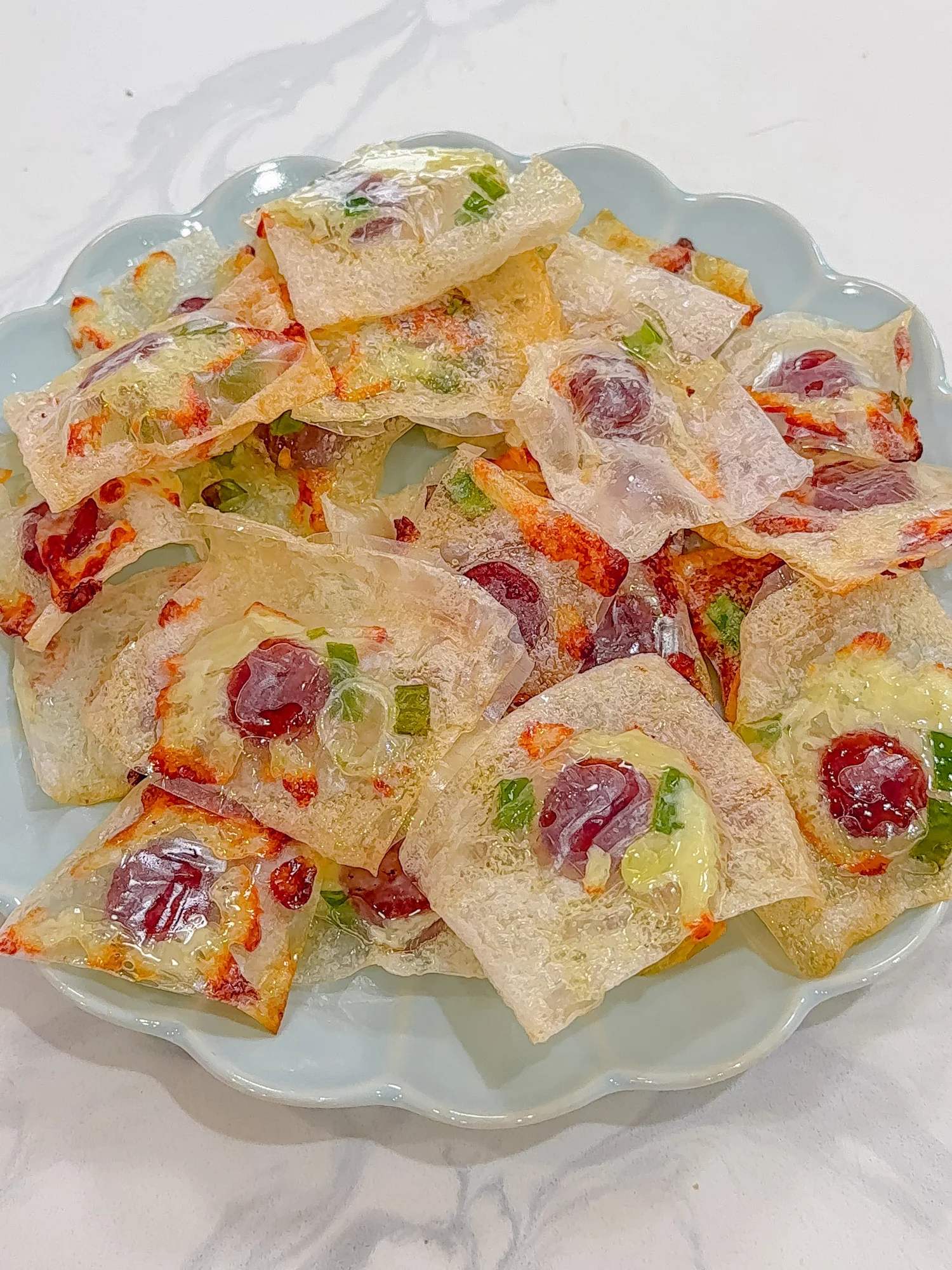 Crispy Rice Paper Cheesy Bites — hao hungry