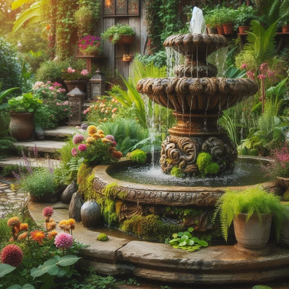 15 Garden Fountain Ideas for a Serene Backyard
