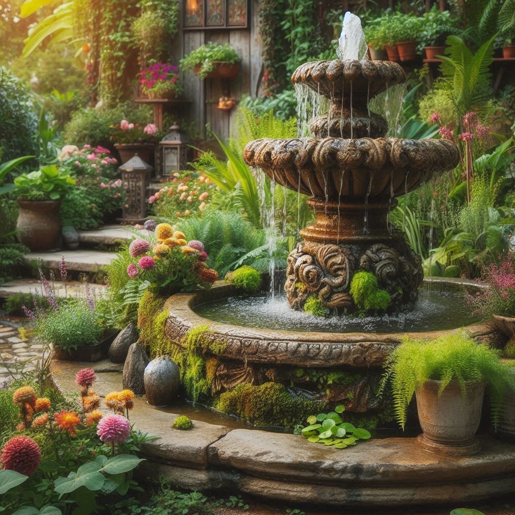 15 Garden Fountain Ideas for a Serene Backyard