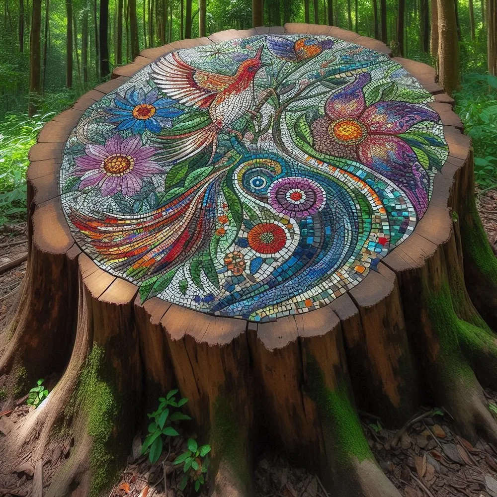 15 Short Tree Stump Ideas for Outdoor Decor