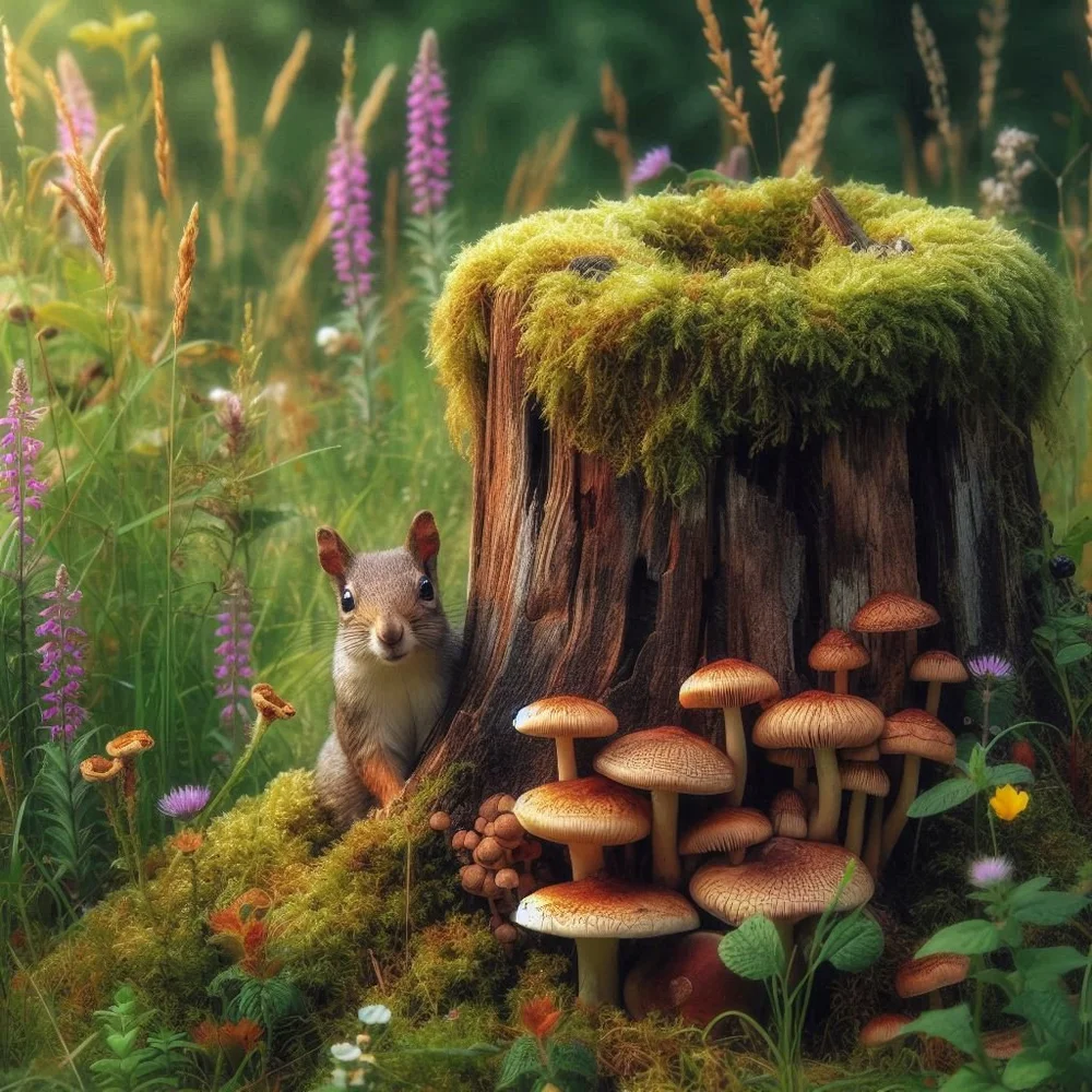 15 Stylist Tree Stump Ideas for Outdoor Decor