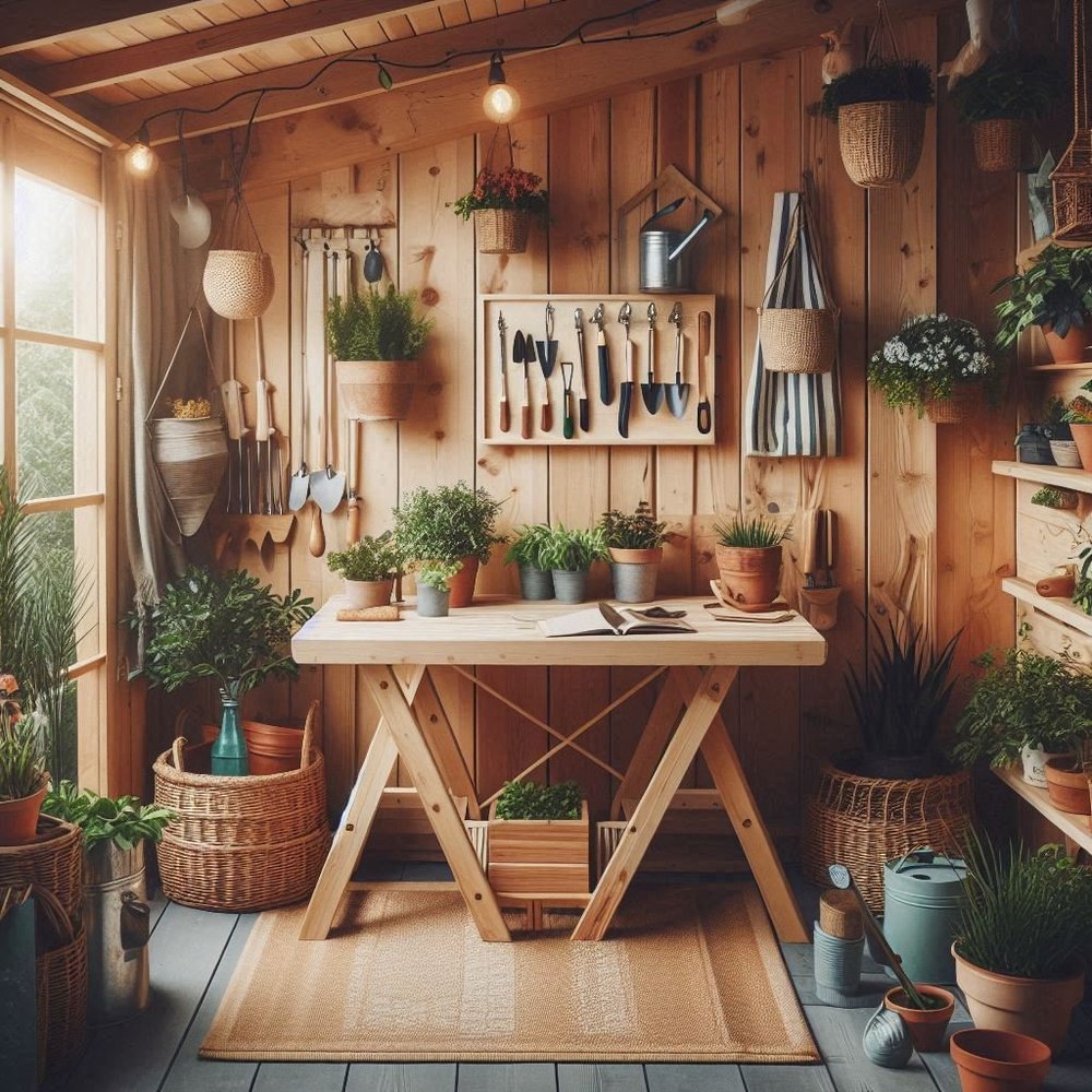 15 Functional Garden Shed Interior Ideas