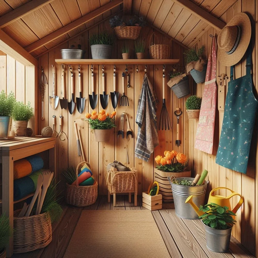 15 Functional Garden Shed Interior Ideas