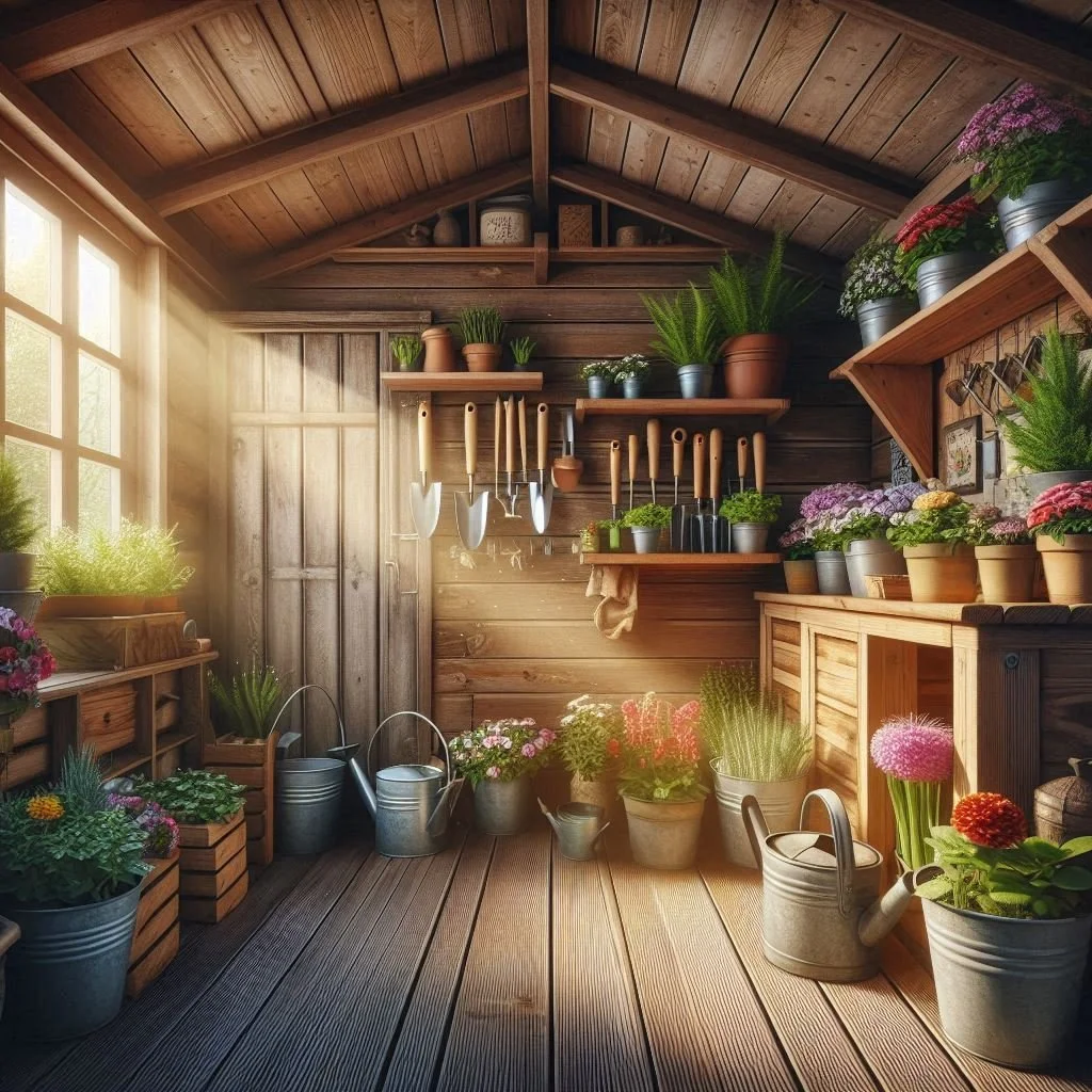 15 Functional Garden Shed Interior Ideas