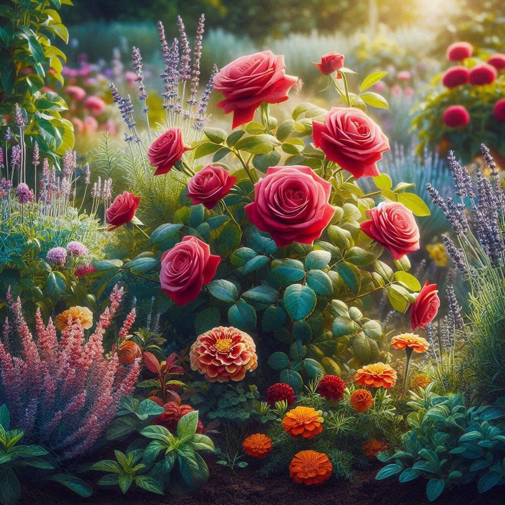 15 Best Rose Companion Plants for a Healthy Garden