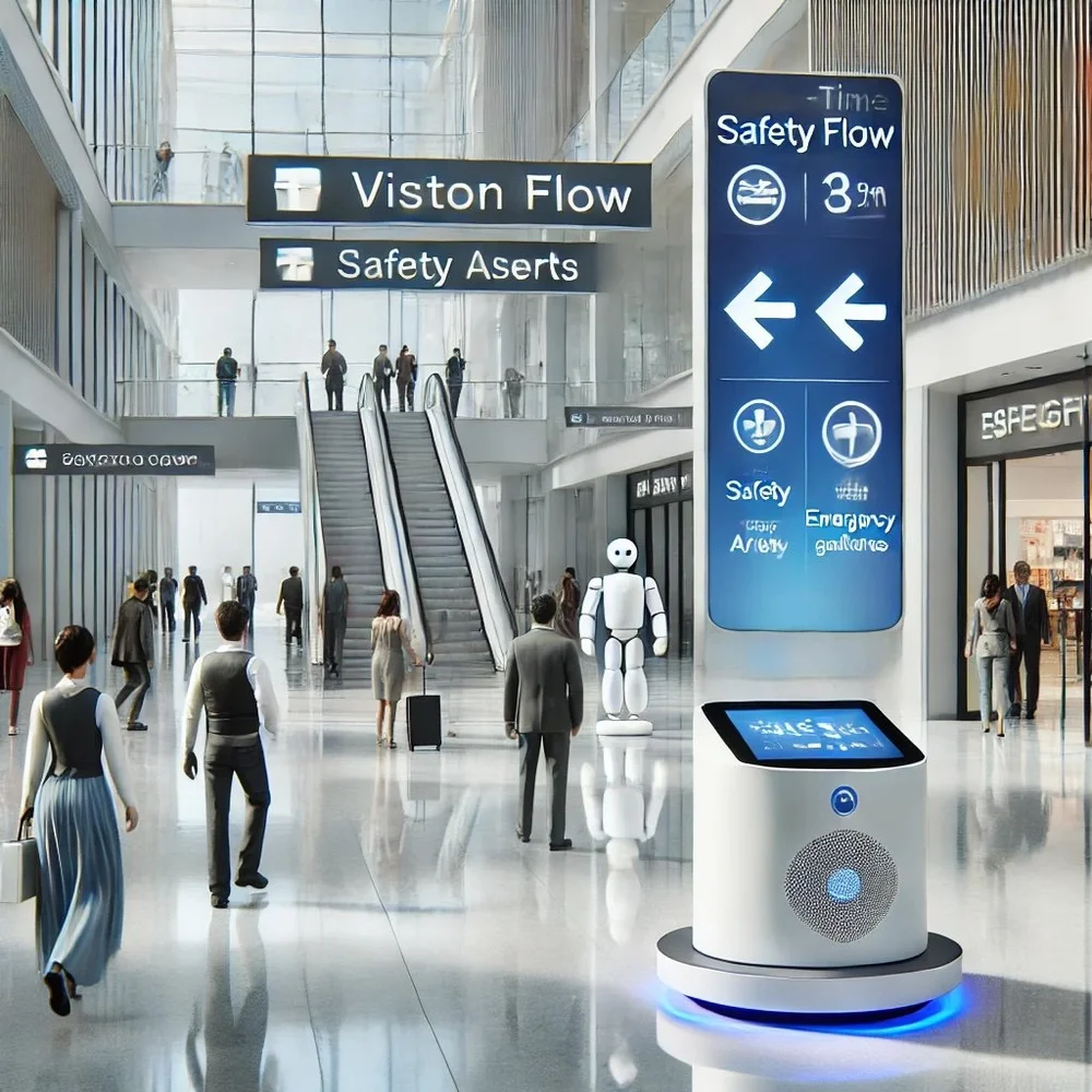 Enhancing Visitor Flow and Safety with Digital Signage Robots — Robot Hire