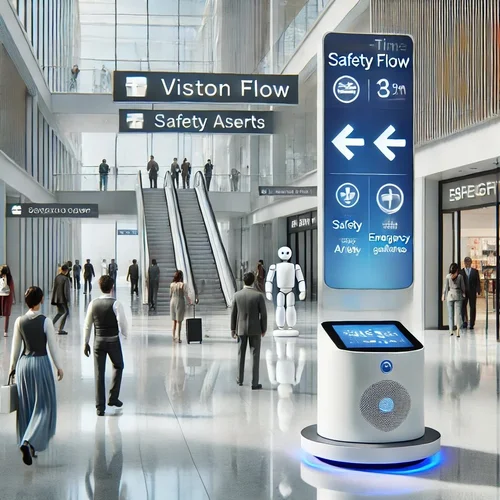 Enhancing Visitor Flow and Safety with Digital Signage Robots — Robot Hire