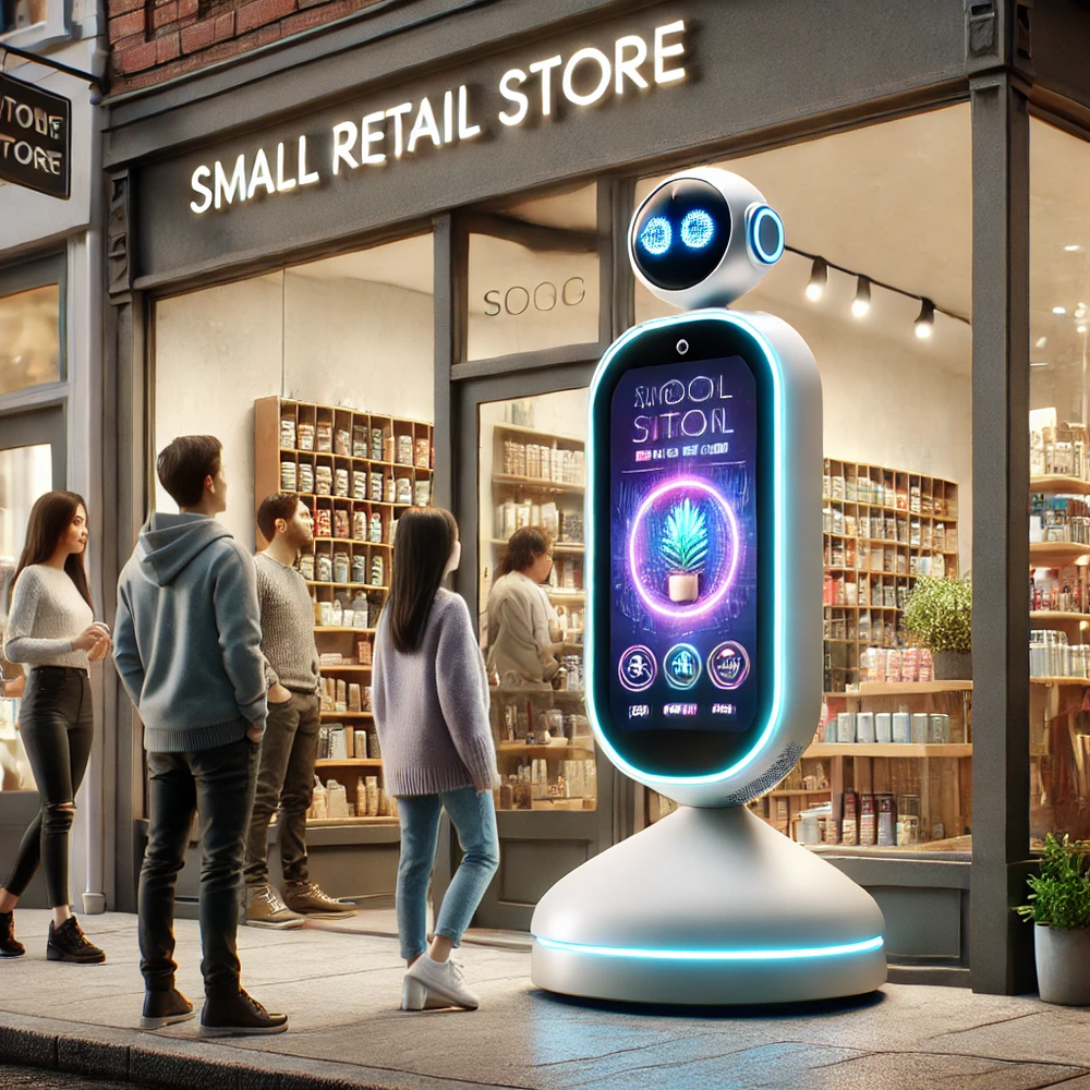 How Digital Signage Robots Can Help Small Businesses Stand Out — Robot Hire