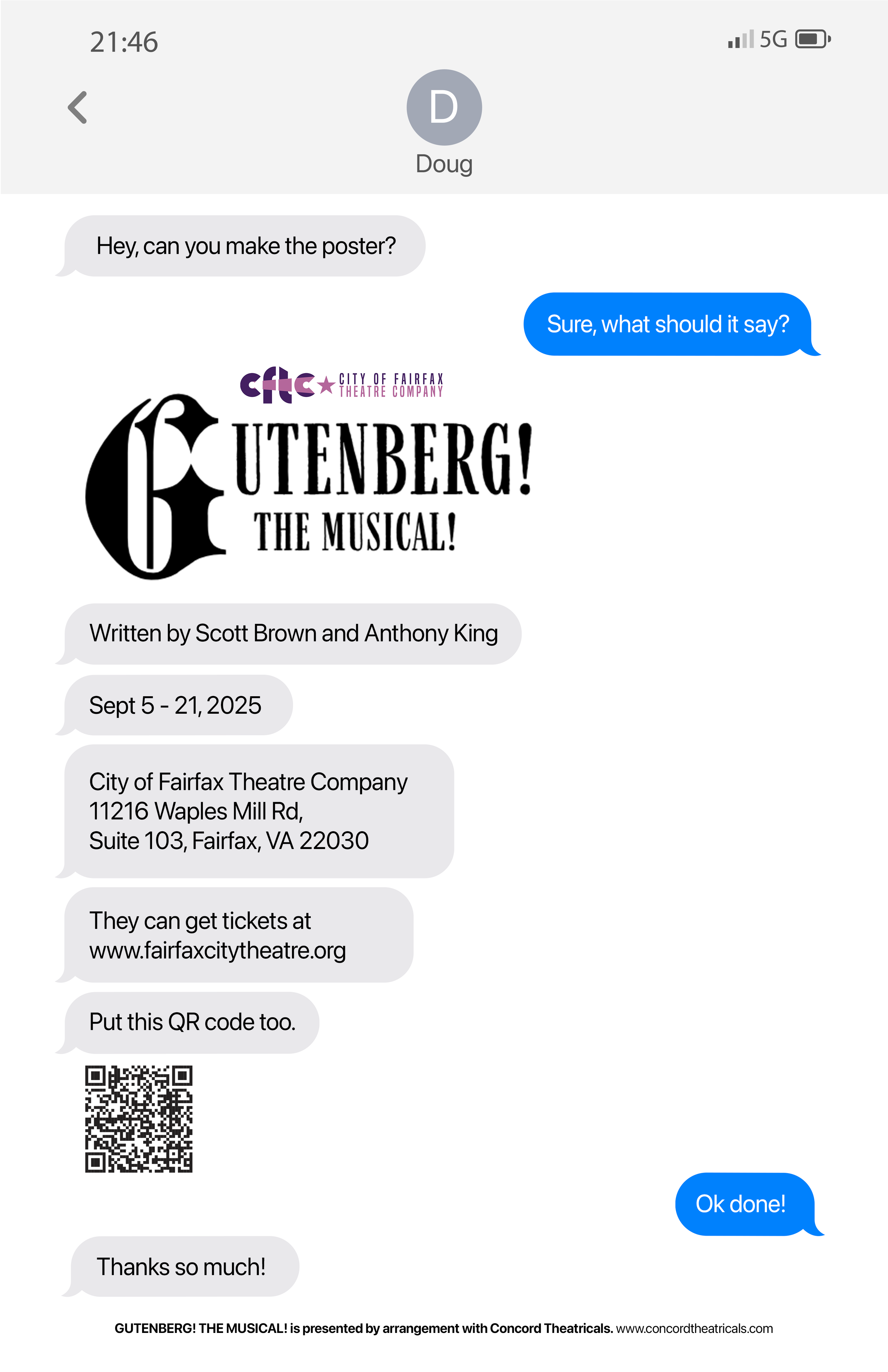 City of Fairfax Theatre Company