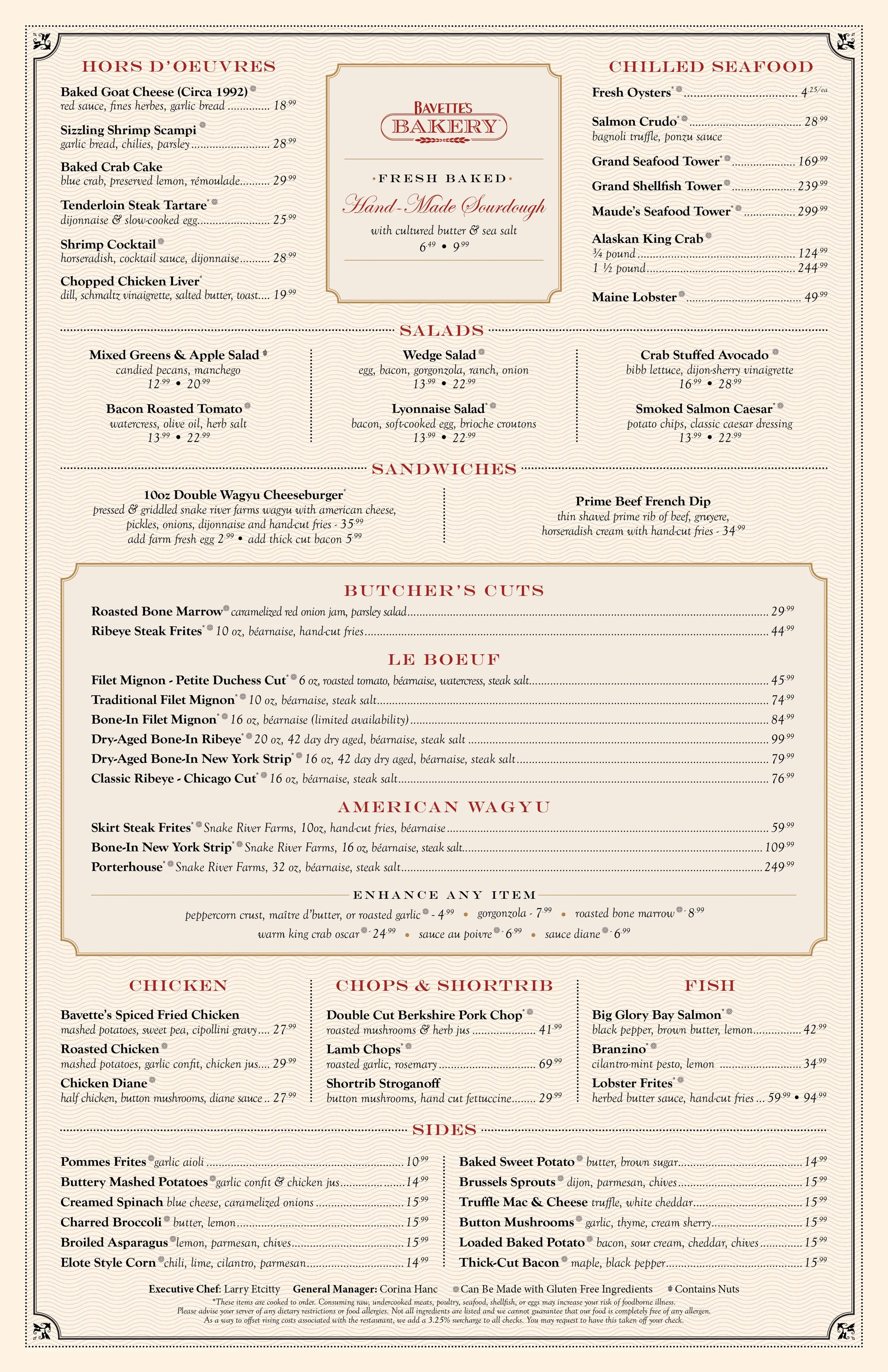 Food & Drink — Chicago | Bavette's Bar & Boeuf