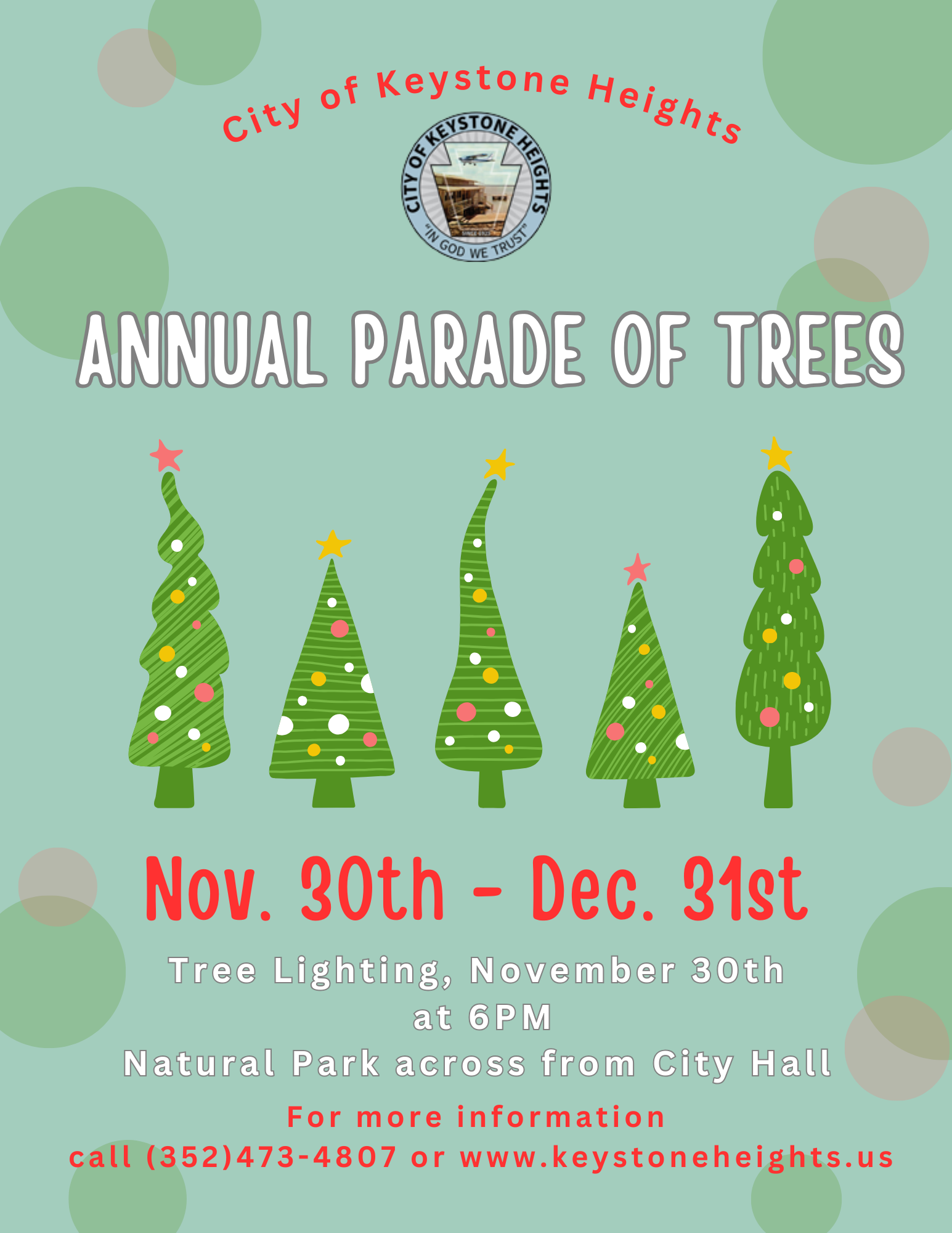 Events — The City of Keystone Heights