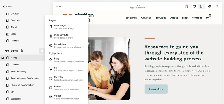 How to Create a Link in Bio Page in Squarespace — Station Seven