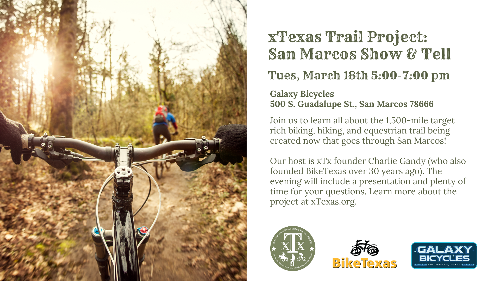 xTx Trail Project Show + Tell: San Marcos — xTexas.org
