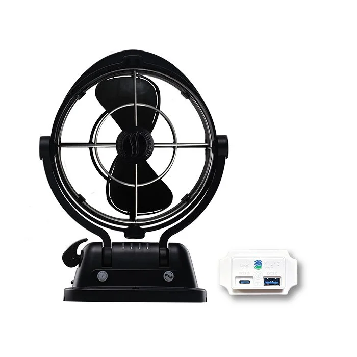 Nomadic RV Fan (Black) & Fast Charger USB (White) Combo RRP: — Nomadic ...