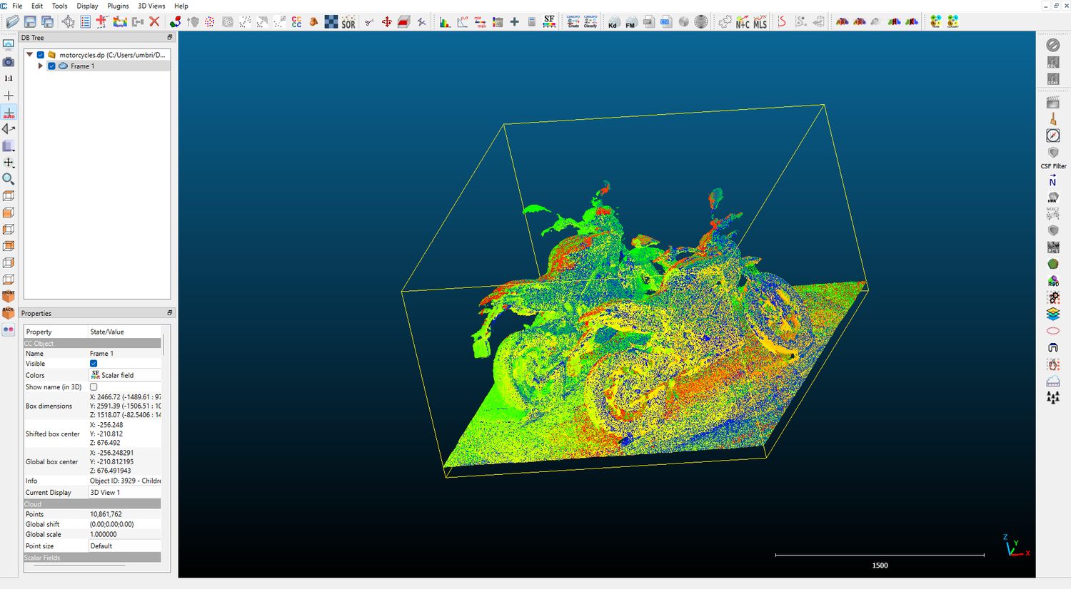 CloudCompare — Dot3D