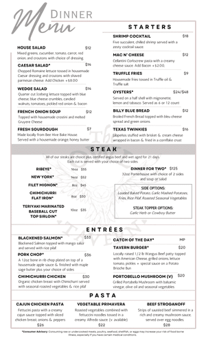 Eat — The Owl Tavern