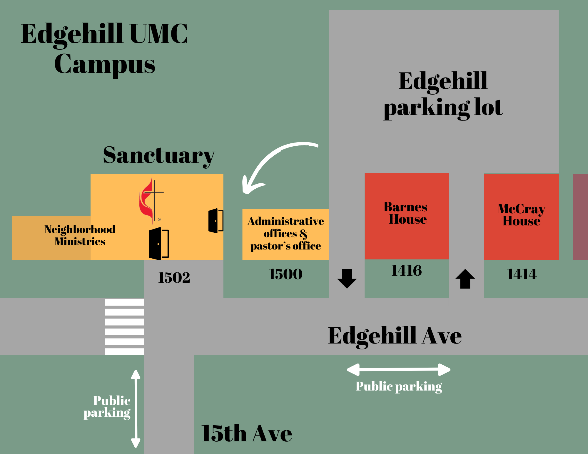 Campus Map — Edgehill United Methodist Church Nashville