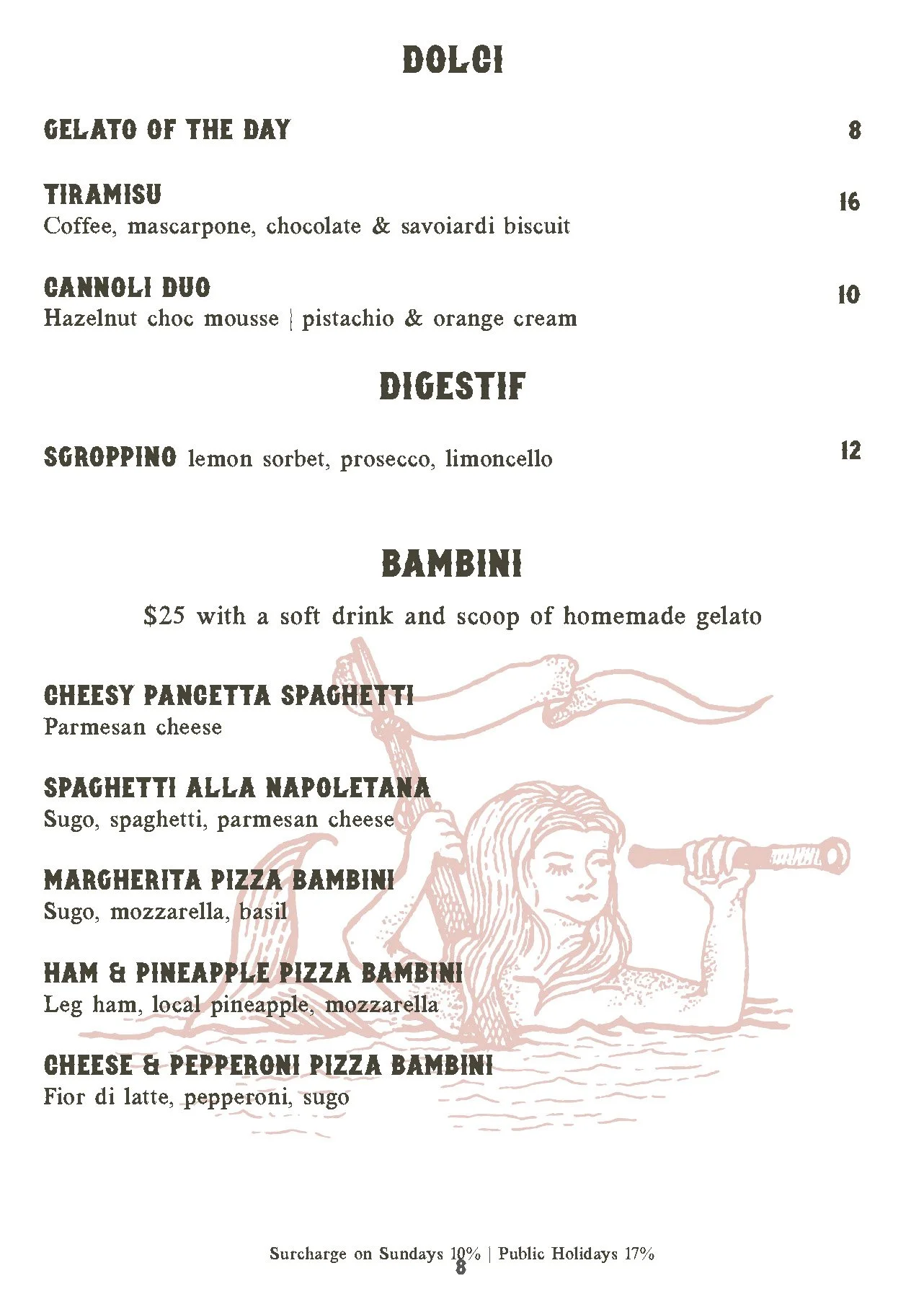 MENU — El Capitano Pizzeria & Bar - Noosa Heads