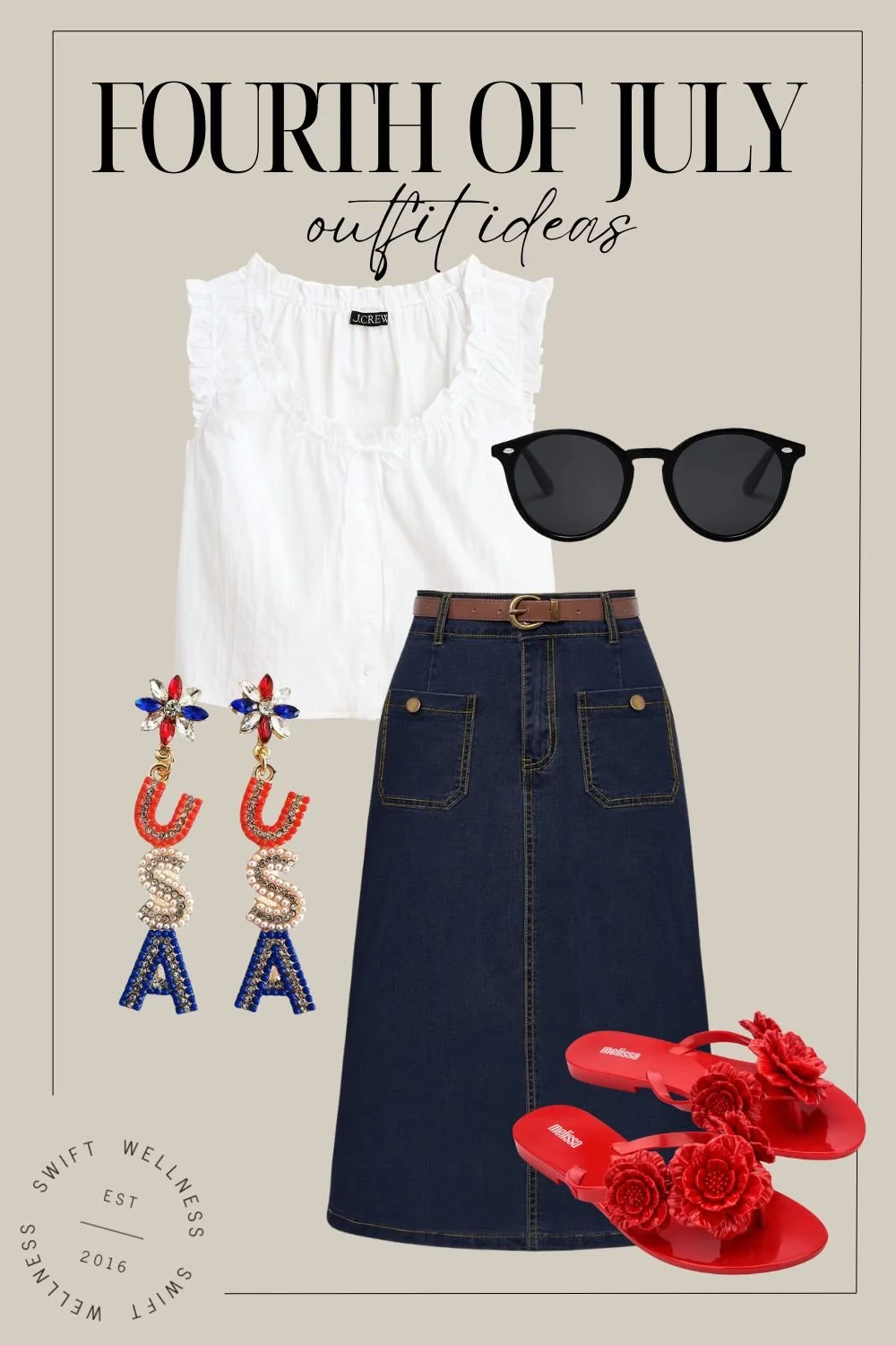 42 Fourth Of July Outfits To Party With Patriotic Style