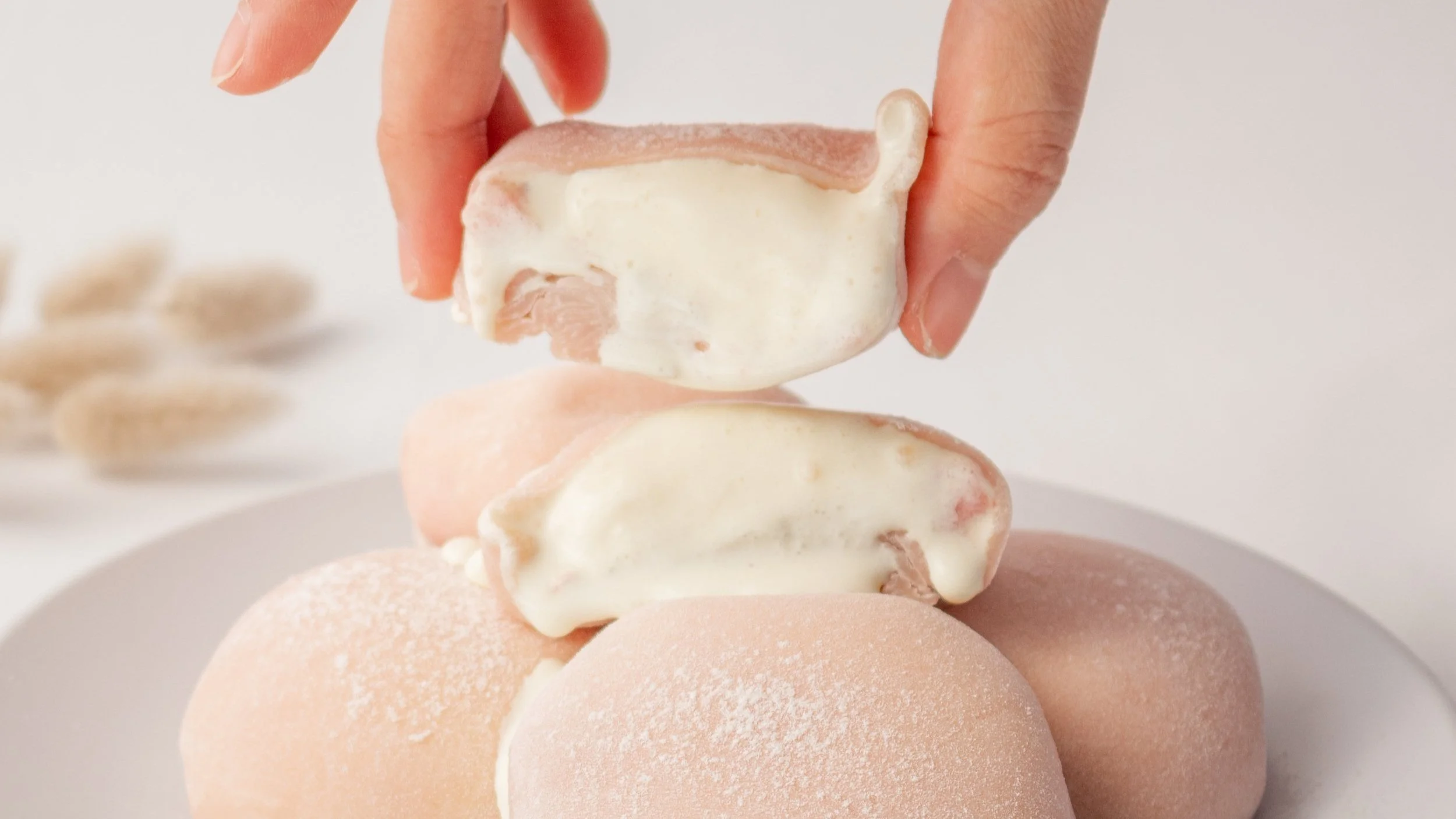 Strawberry Mochi Ice Cream — Lilac Diaries