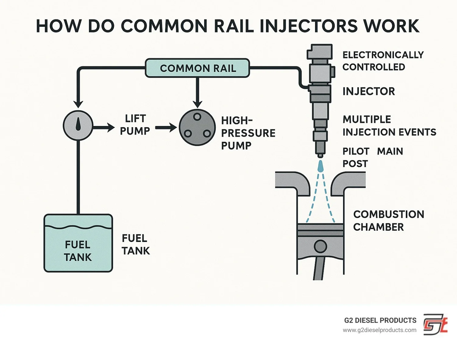 Inside Diesel Engines – How Common Rail Injectors Operate — G2 DIESEL ...