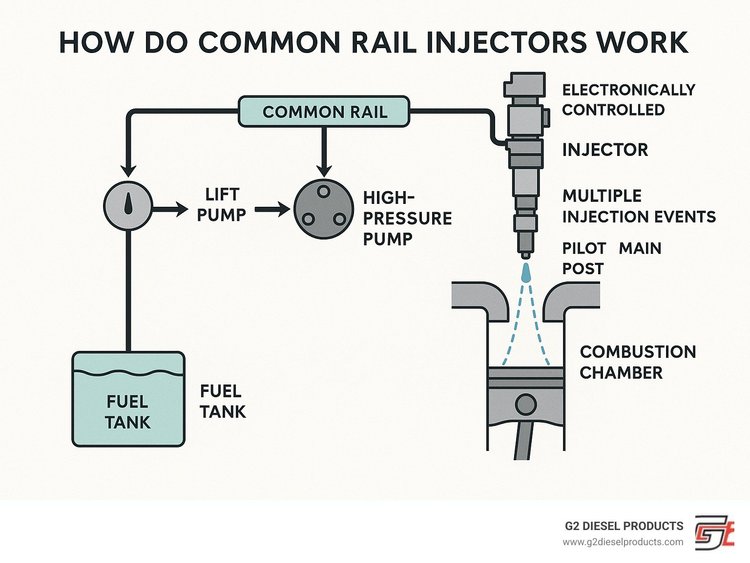 Inside Diesel Engines – How Common Rail Injectors Operate — G2 DIESEL ...
