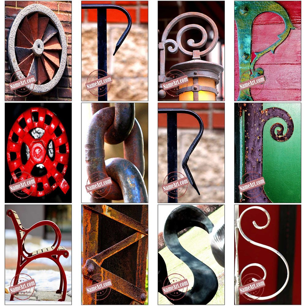 Alphabet Photo for DIY personal name gifts. Architectural letter art ...