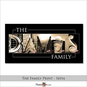 Name Art Gifts Letter Art Alphabet Photos. Custom Wall Art.