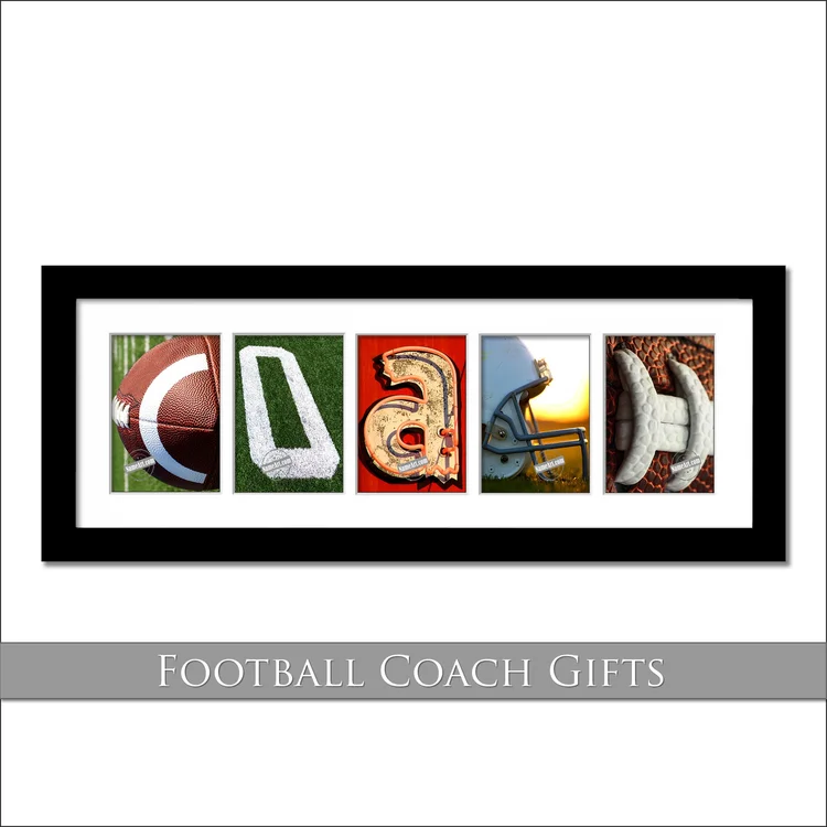Football coach gift ideas. Personalized gift from the team.