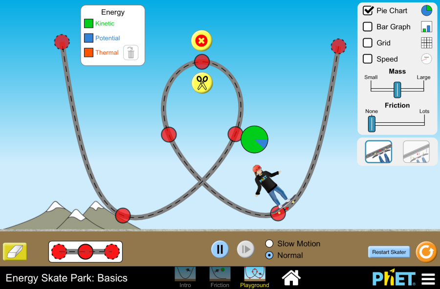 Energy Skate Park: Basics — Vault Learning Games Library