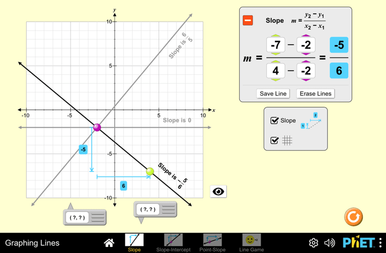 Graphing Lines — Vault Learning Games Library