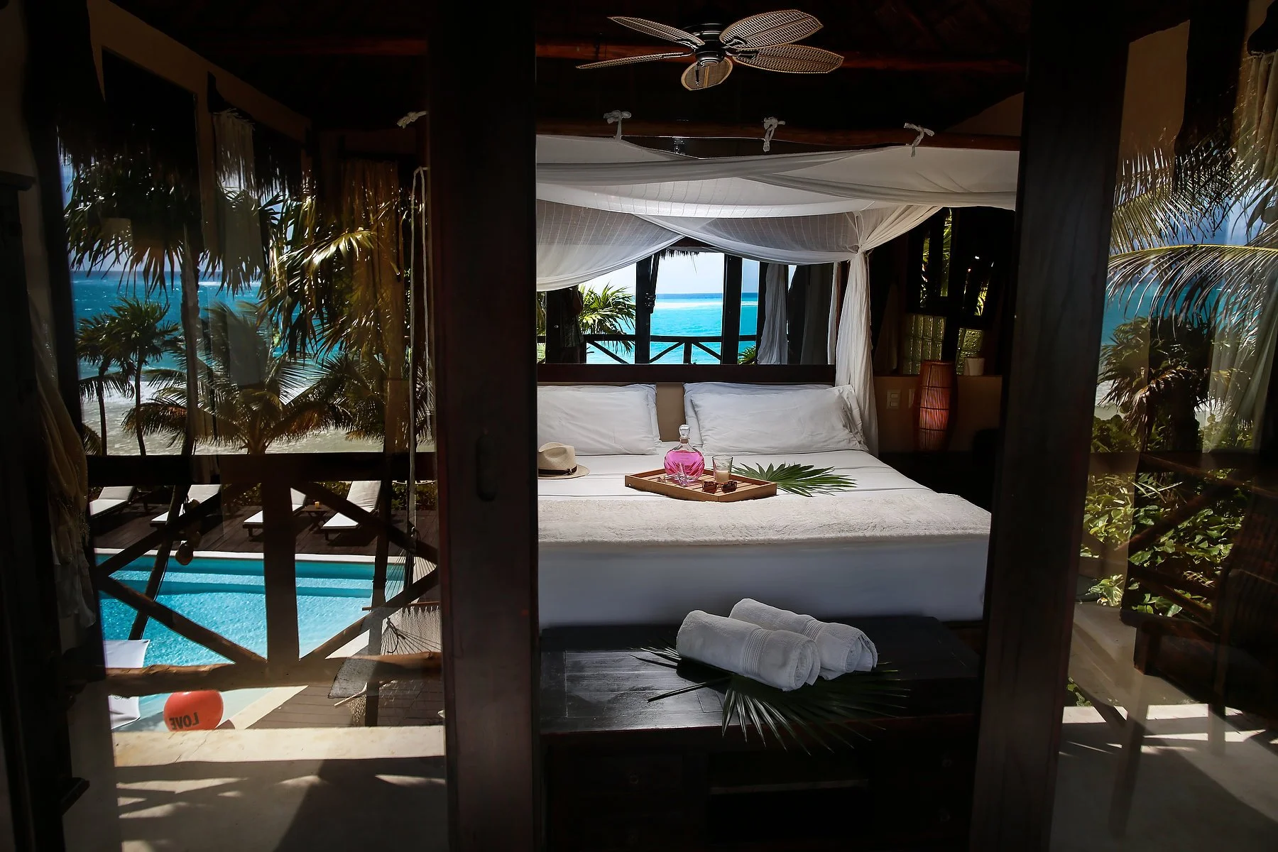 Luxurious Bedrooms with Ocean Views — Casa Chic Tulum