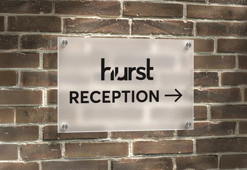 Double Layer Acrylic Sign with Back Panel | Sign Shop UK