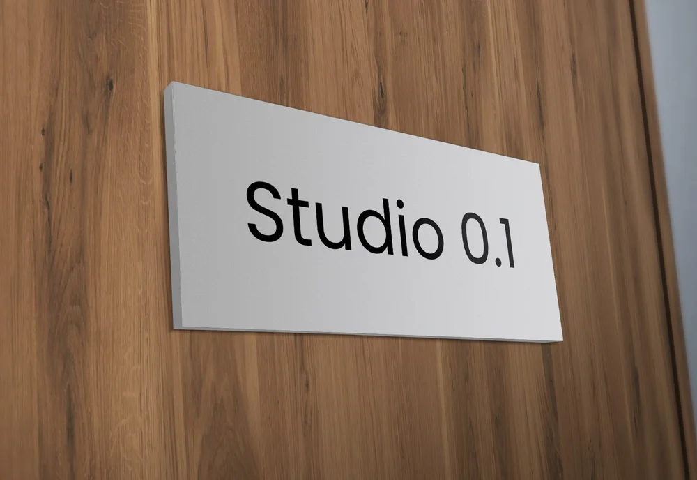 Double Layer Acrylic Sign with Back Panel | Sign Shop UK