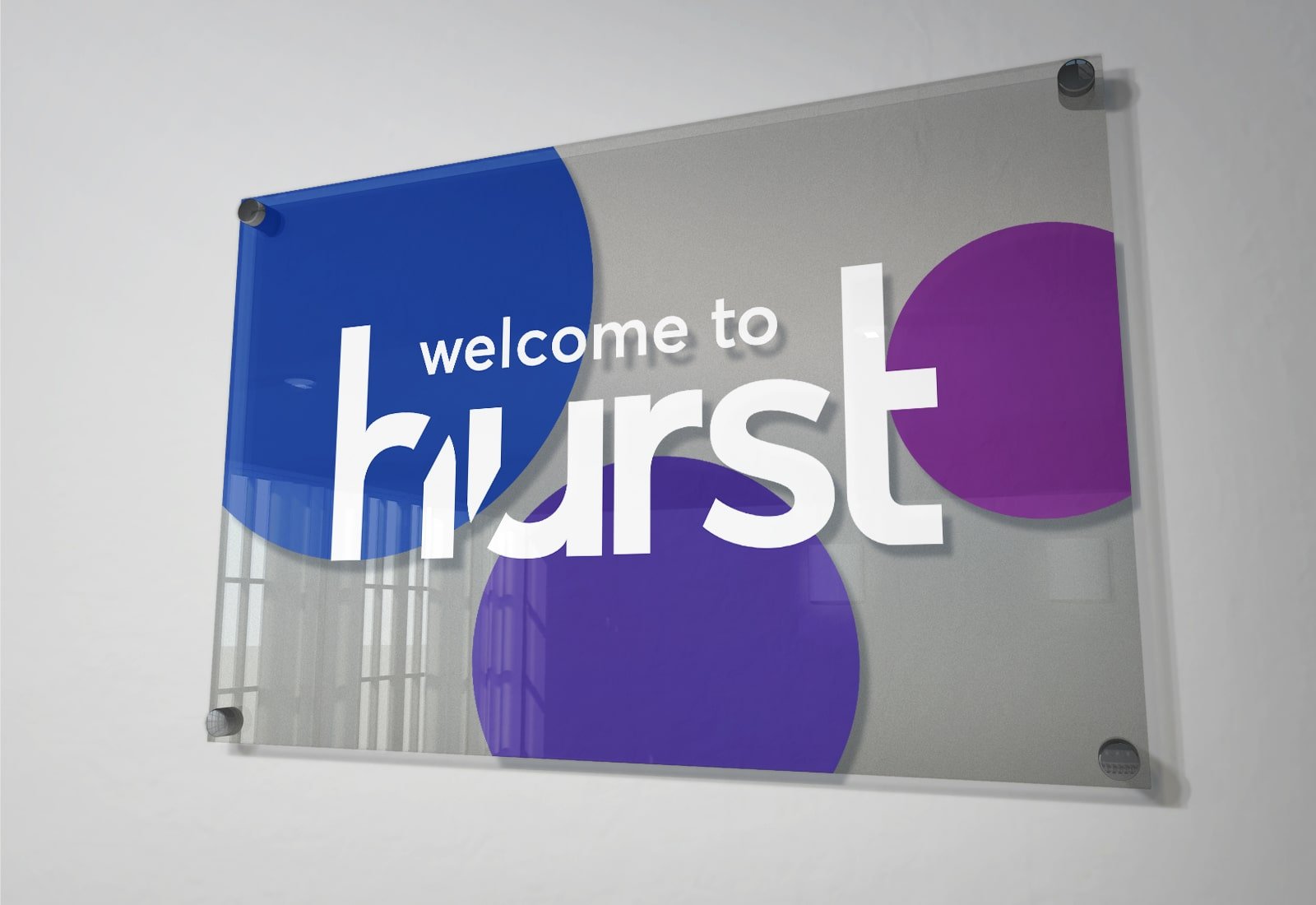 Double Layer Acrylic Sign with Back Panel | Sign Shop UK